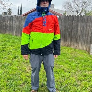 Volcom | Jackets & Coats | Volcom Mens Vibrant Colorblock Raincoat ...